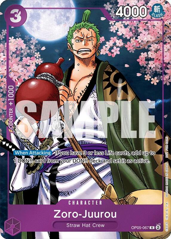 Zoro-Juurou (Alternate Art) - Awakening of the New Era - One Piece Card ...