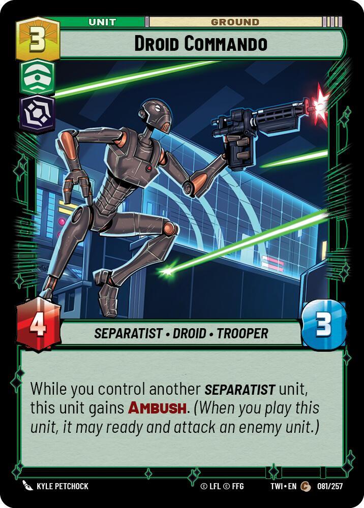 Droid Commando - Twilight of the Republic - Star Wars: Unlimited
