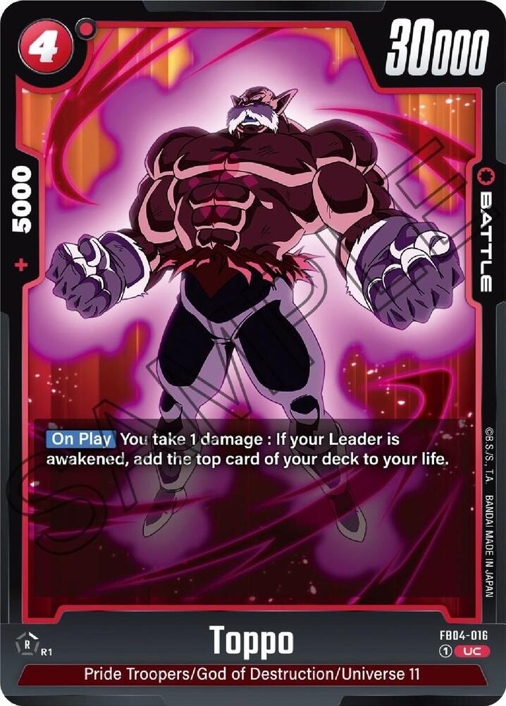 Toppo - Ultra Limit - Dragon Ball Super: Fusion World