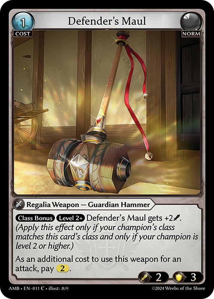 Defender's Maul - Mortal Ambition - Grand Archive TCG - TCGplayer.com