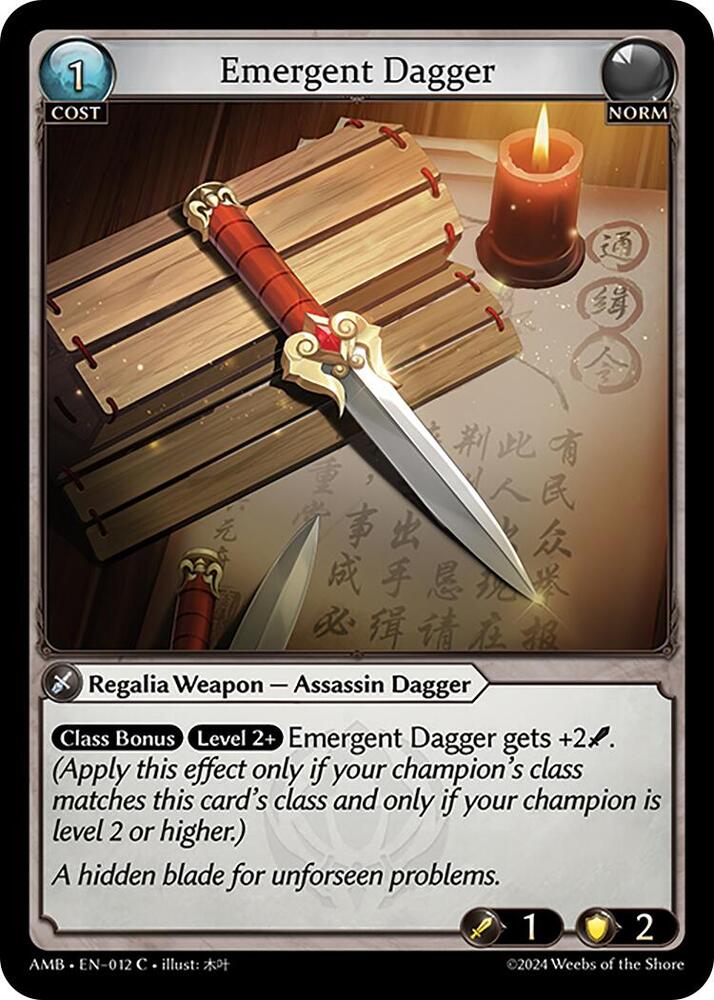 Emergent Dagger - Mortal Ambition - Grand Archive TCG - TCGplayer.com