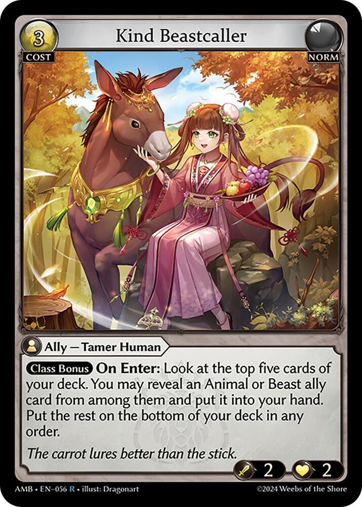 Kind Beastcaller - Mortal Ambition - Grand Archive TCG - TCGplayer.com