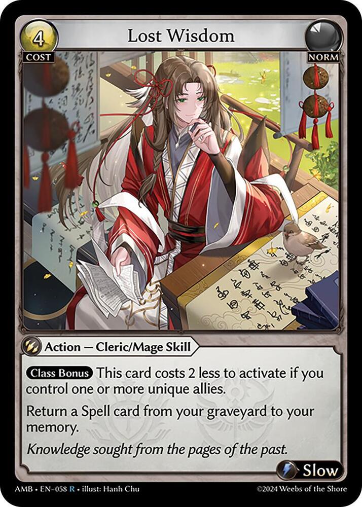 Lost Wisdom - Mortal Ambition - Grand Archive TCG