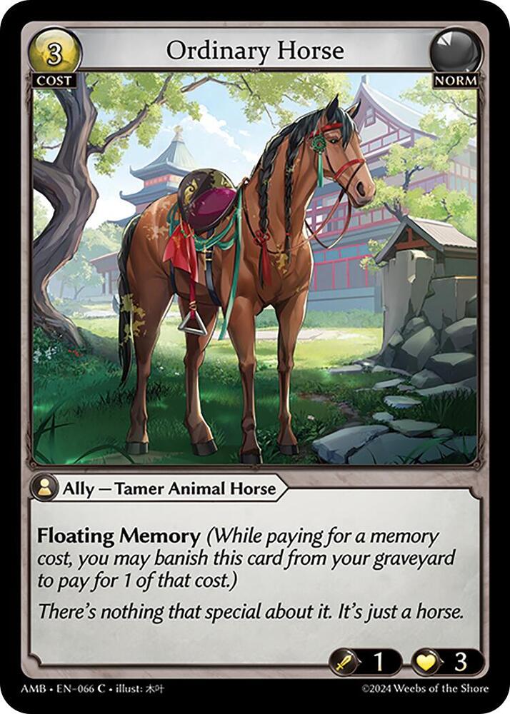 Ordinary Horse - Mortal Ambition - Grand Archive TCG - TCGplayer.com