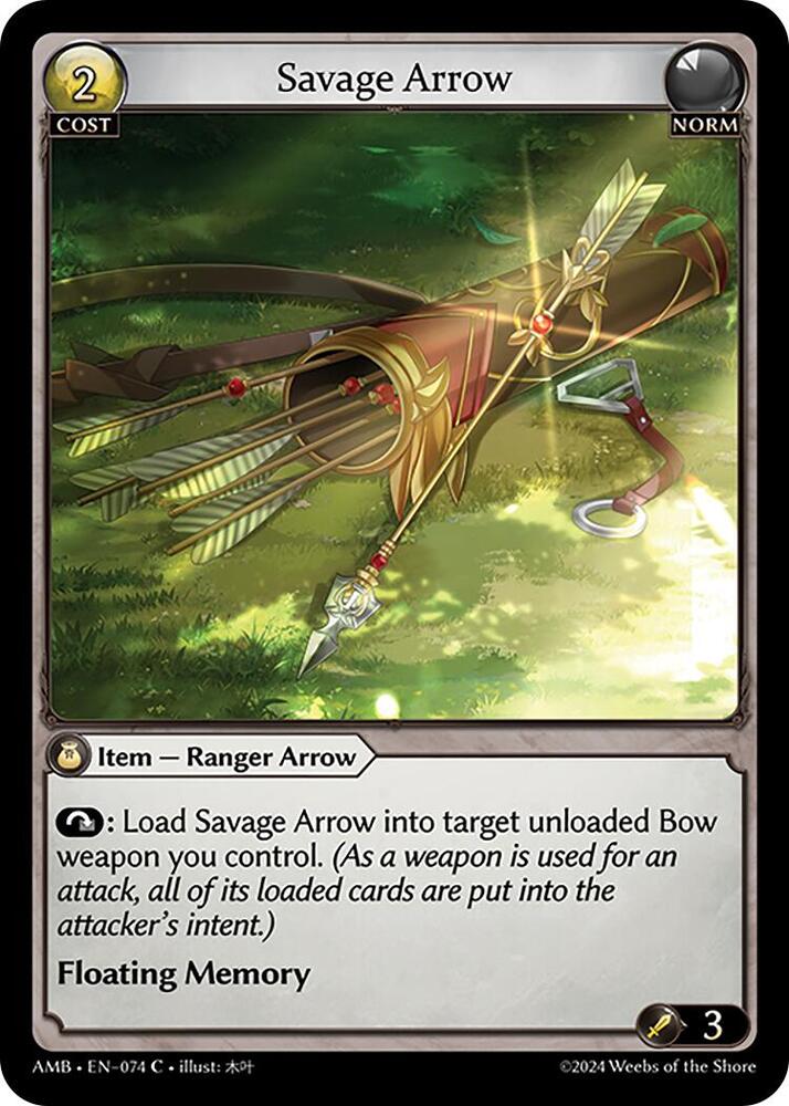 Savage Arrow - Mortal Ambition - Grand Archive TCG