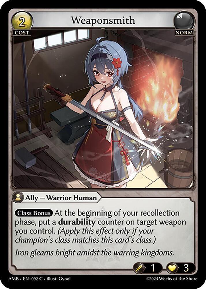 Weaponsmith - Mortal Ambition - Grand Archive TCG