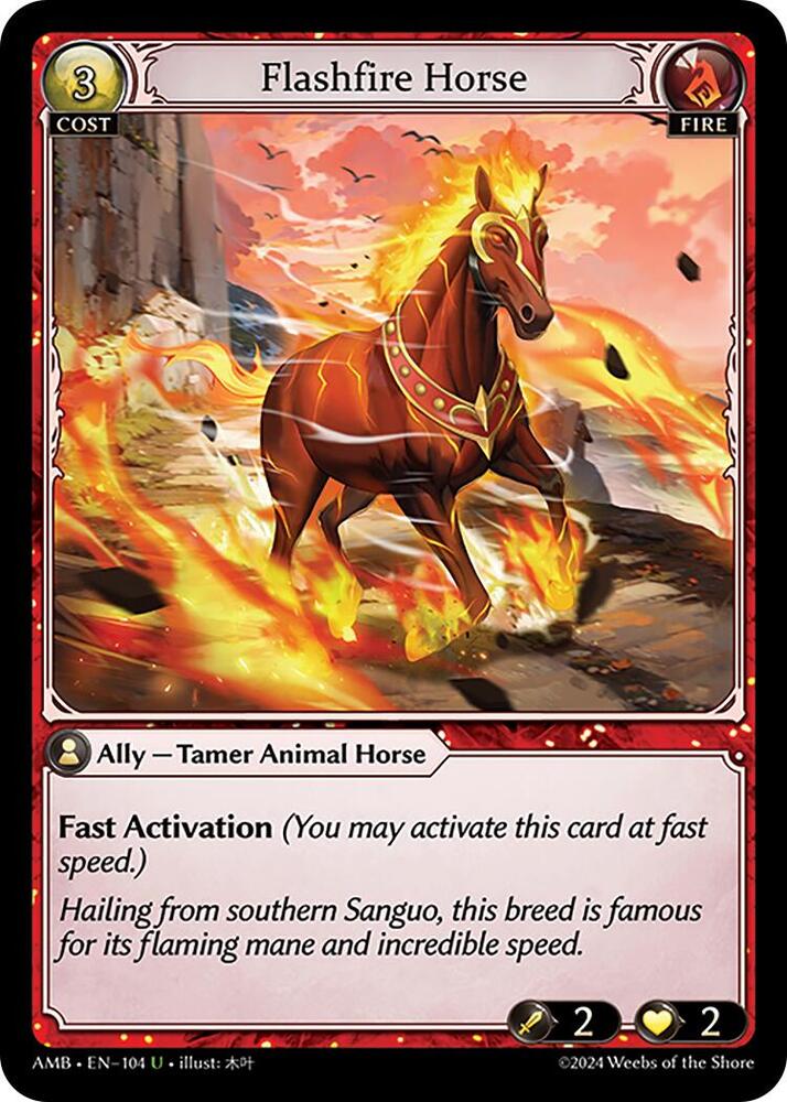 Flashfire Horse - Mortal Ambition - Grand Archive TCG