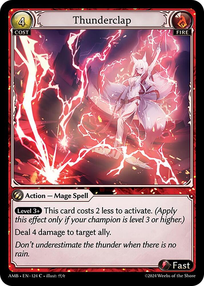 Thunderclap - Mortal Ambition - Grand Archive TCG - TCGplayer.com