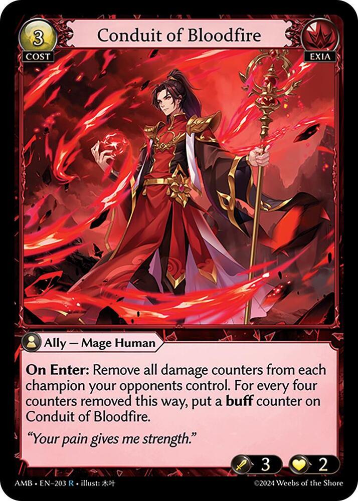 Conduit of Bloodfire - Mortal Ambition - Grand Archive TCG