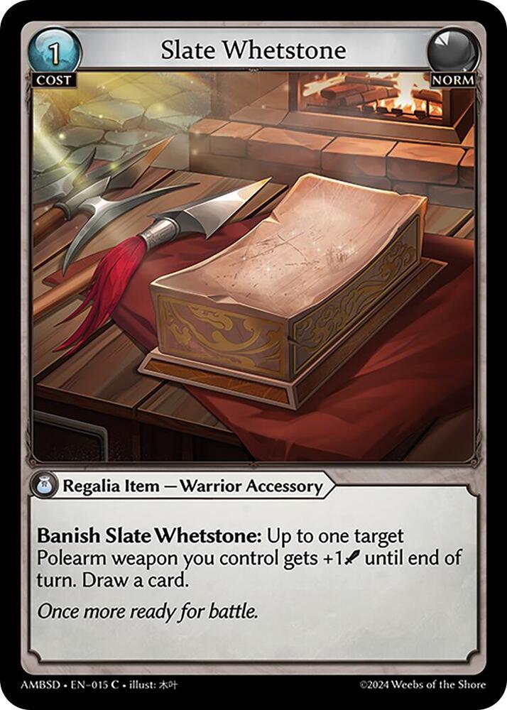Slate Whetstone - Mortal Ambition Starter Decks - Grand Archive TCG ...