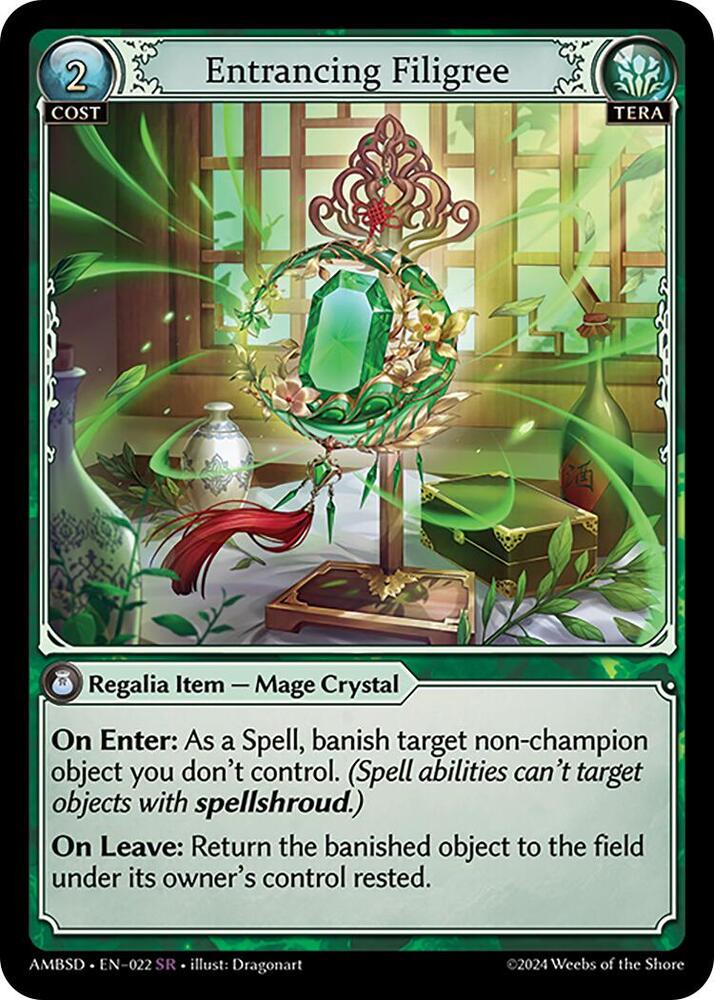Entrancing Filigree - Mortal Ambition Starter Decks - Grand Archive TCG ...