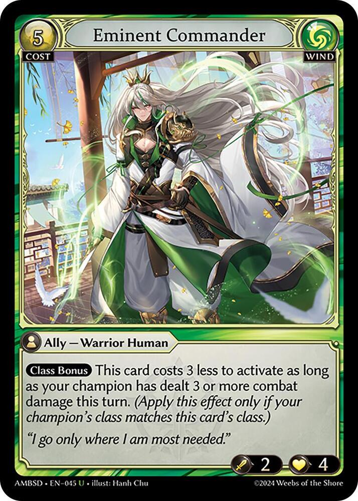 Eminent Commander - Mortal Ambition Starter Decks - Grand Archive TCG