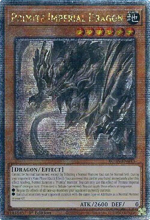 Primite Imperial Dragon (Quarter Century Secret Rare) - Rage of the ...