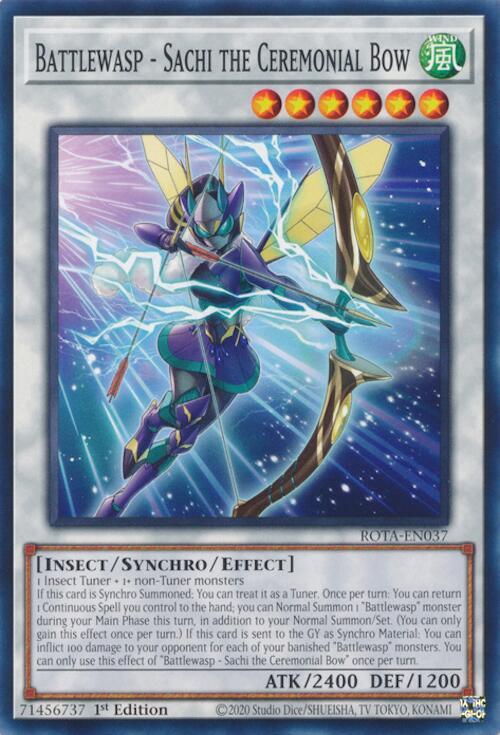 Battlewasp - Sachi the Ceremonial Bow - Rage of the Abyss - YuGiOh ...