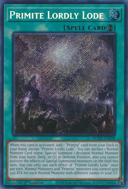 Primite Drillbeam (Quarter Century Secret Rare) - Rage of the Abyss - YuGiOh