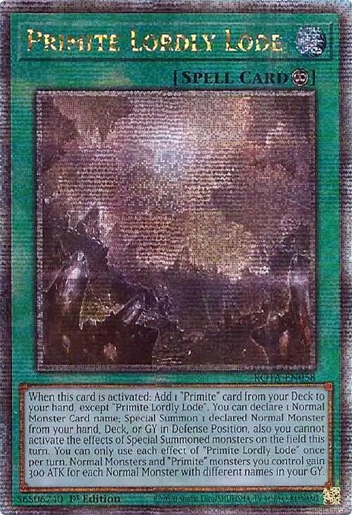 Primite Lordly Lode (Quarter Century Secret Rare) - Rage of the Abyss - YuGiOh - TCGplayer.com