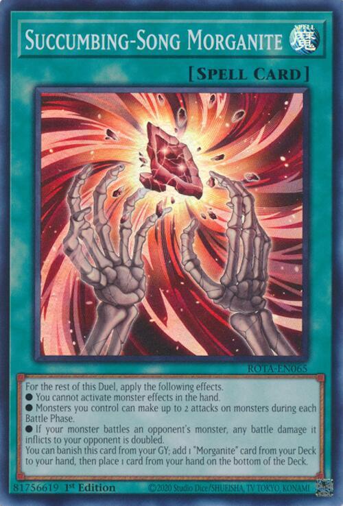 Succumbing-Song Morganite - Rage of the Abyss - YuGiOh - TCGplayer.com