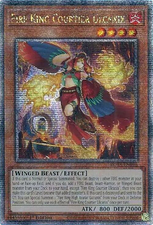 Fire King Courtier Ulcanix (Quarter Century Secret Rare) - Rage of the ...