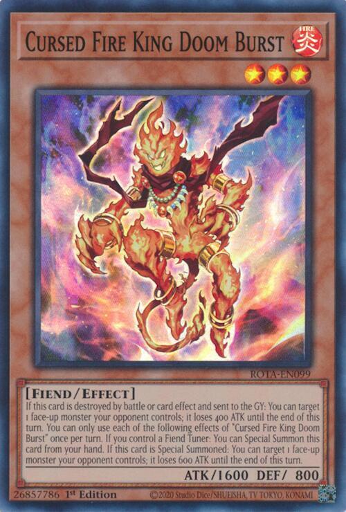 Cursed Fire King Doom Burst - Rage of the Abyss - YuGiOh - TCGplayer.com