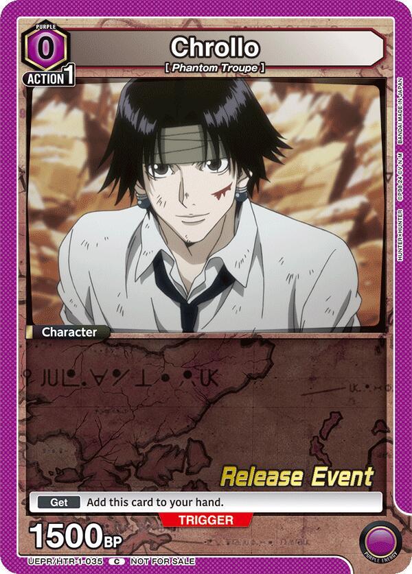 Chrollo (035) - UE02BT: Hunter x Hunter Release Event Cards - Union Arena