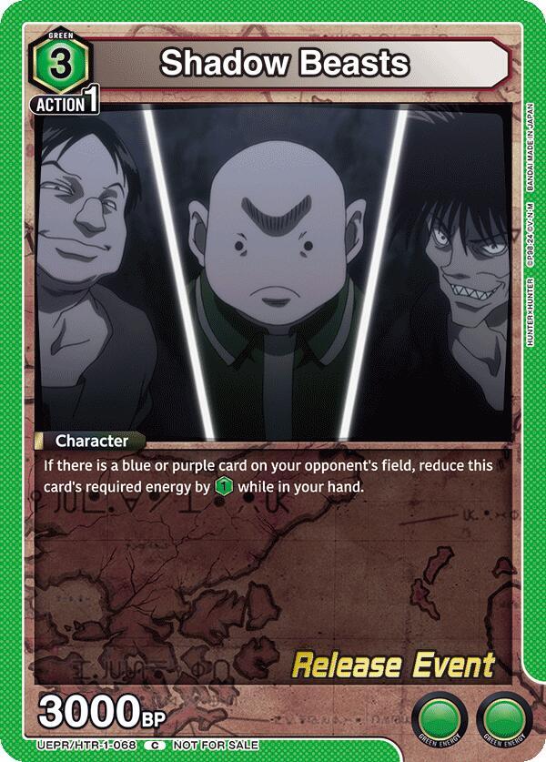 Shadow Beasts - UE02BT: Hunter x Hunter Release Event Cards - Union Arena
