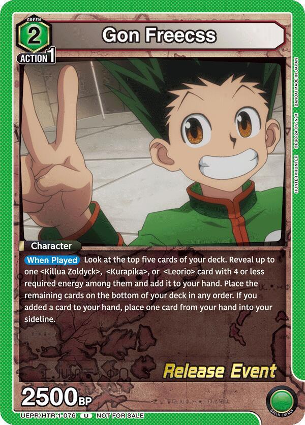 Gon Freecss (076) - UE02BT: HUNTER X HUNTER Release Event Cards - Union Arena - TCGplayer.com