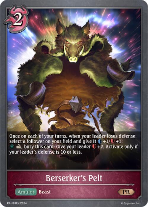 Berserker's Pelt - Shadowverse: Evolve Promo Cards - Shadowverse: Evolve