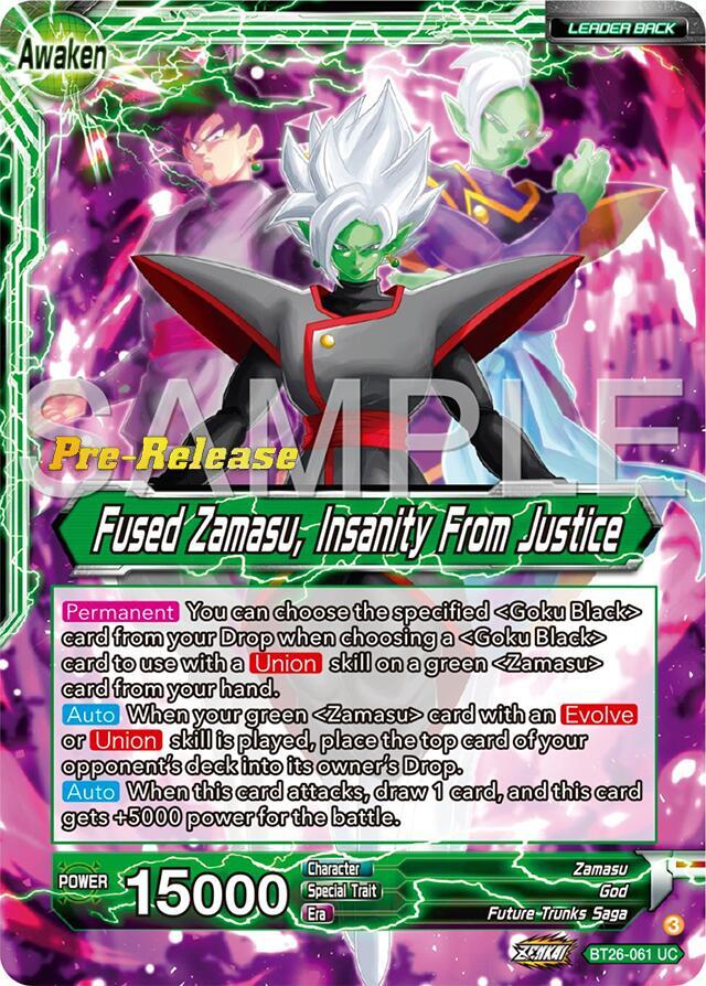 Zamasu // Fused Zamasu, Insanity From Justice - Ultimate Advent Pre ...