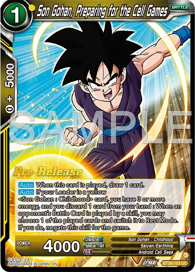 Son Gohan, Preparing for the Cell Games - Ultimate Advent Pre-Release ...