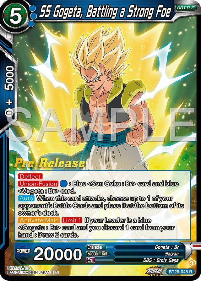 SS Gogeta, Battling a Strong Foe - Ultimate Advent Pre-Release Cards ...