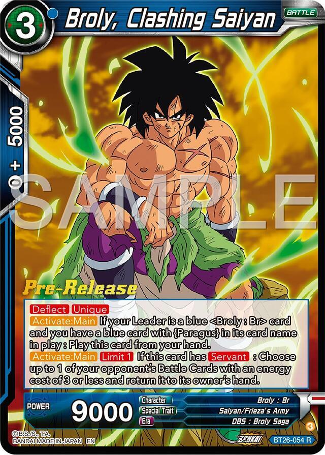 Broly, Clashing Saiyan - Ultimate Advent Pre-Release Cards - Dragon ...