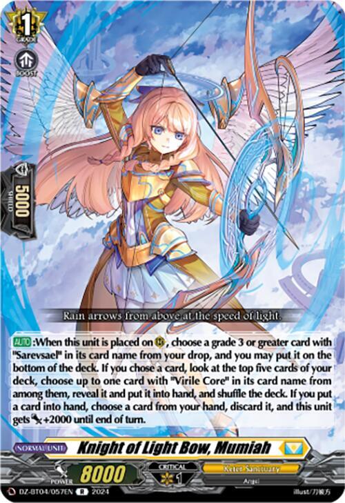 Knight of Light Bow, Mumiah - DZ-BT04: Destined Showdown - Cardfight Vanguard - TCGplayer.com