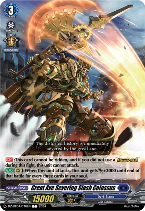 Great Axe Severing Slash Colossus - DZ-BT04: Destined Showdown ...