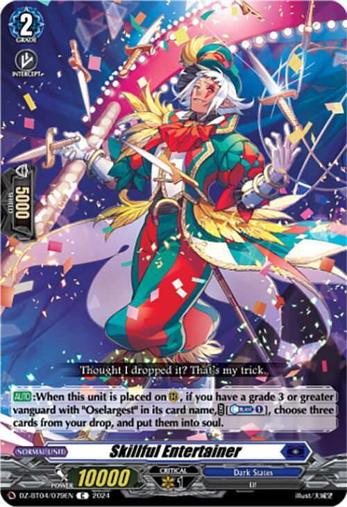 Skillful Entertainer - DZ-BT04: Destined Showdown - Cardfight Vanguard