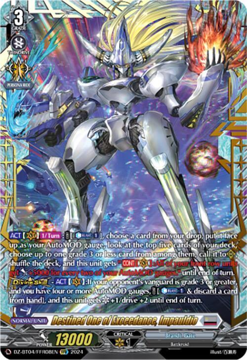 Destined One of Exceedance, Impauldio (FFR) - DZ-BT04: Destined Showdown - Cardfight Vanguard
