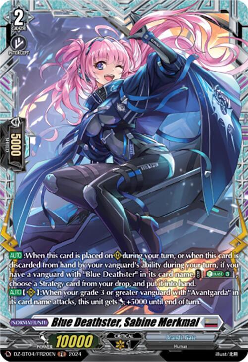 Blue Deathster, Sabine Merkmal (FR) - DZ-BT04: Destined Showdown - Cardfight Vanguard