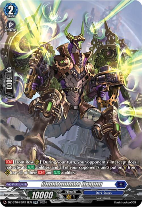 Consequence Dragon (SR) - DZ-BT04: Destined Showdown - Cardfight Vanguard