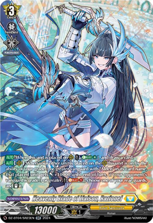 Heavenly Blade of Liaison, Razionel (SR) - DZ-BT04: Destined Showdown - Cardfight Vanguard ...