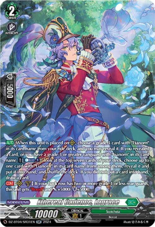 Ethereal Cadence, Lagrace (SR) - DZ-BT04: Destined Showdown - Cardfight ...
