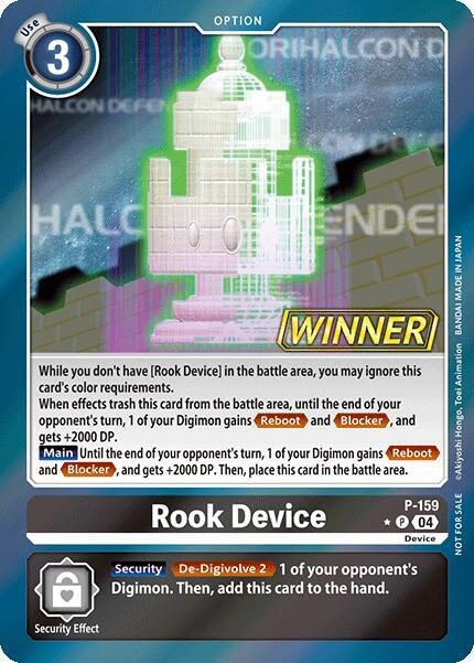 Rook Device (Store Tournament 2024 Oct. - Dec. Winner Pack) - Digimon ...