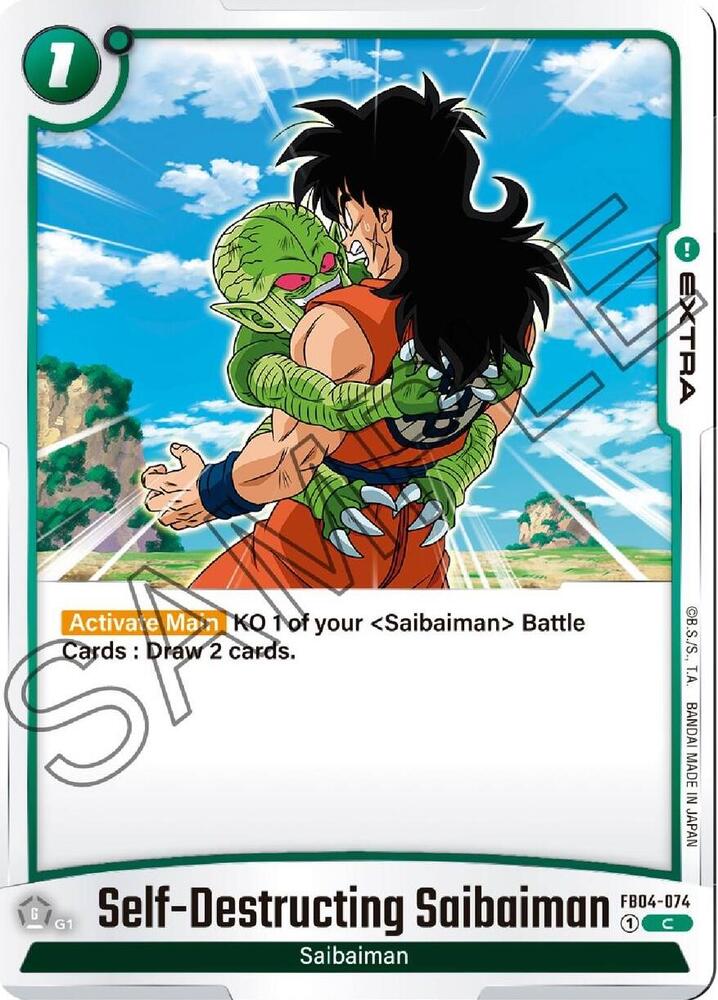 Self-Destructing Saibaiman - Ultra Limit - Dragon Ball Super: Fusion World