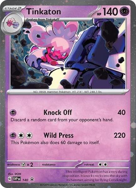 Tinkaton - 140 (Cosmo Holo) - SV: Scarlet & Violet Promo Cards ...