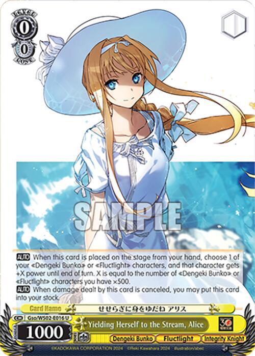 Yielding Herself to the Stream, Alice - Dengeki Bunko - Weiss Schwarz ...