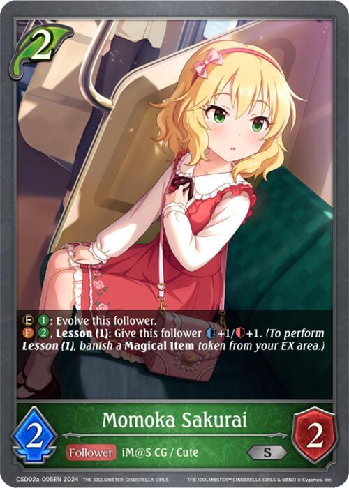 Momoka Sakurai - CSD02: THE IDOLM@STER CINDERELLA GIRLS - Shadowverse: Evolve
