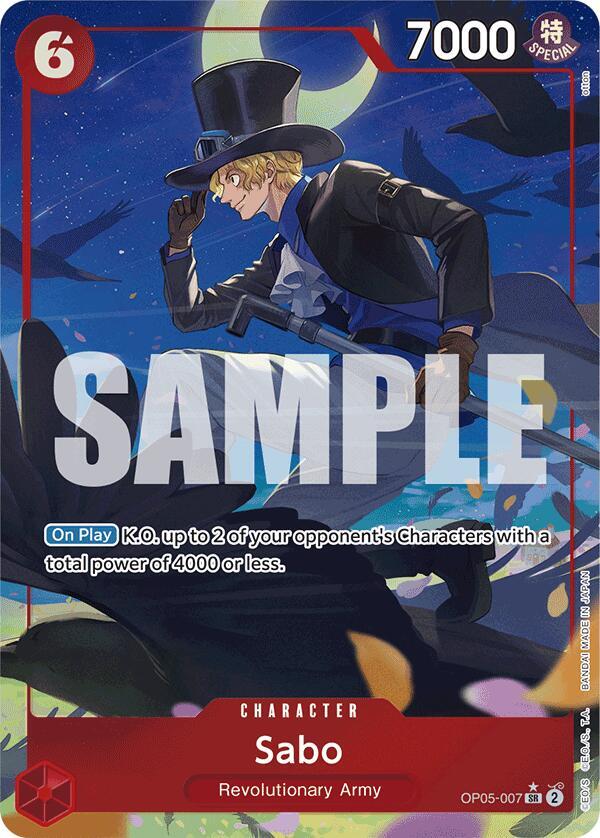 Sabo (OP05-007) (Alternate Art) - Premium Booster -The Best- - One ...