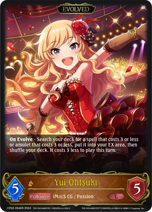 Yui Ohtsuki (Evolved) - CP02: THE IDOLM@STER CINDERELLA GIRLS - Shadowverse: Evolve - TCGplayer.com