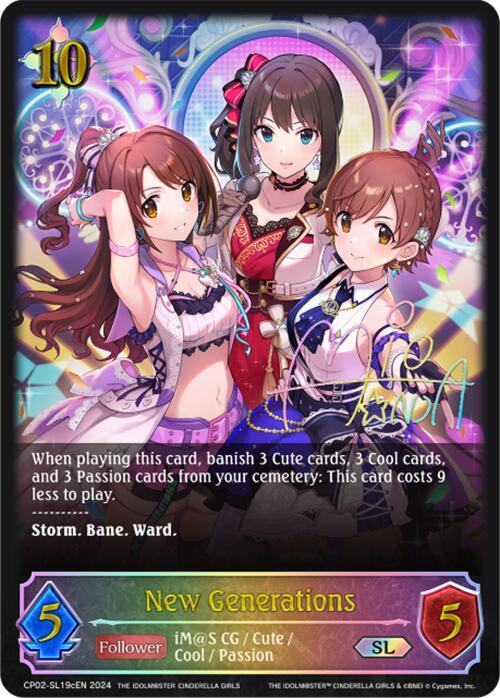New Generations (c) (SL) - CP02: THE IDOLM@STER CINDERELLA GIRLS - Shadowverse: Evolve ...