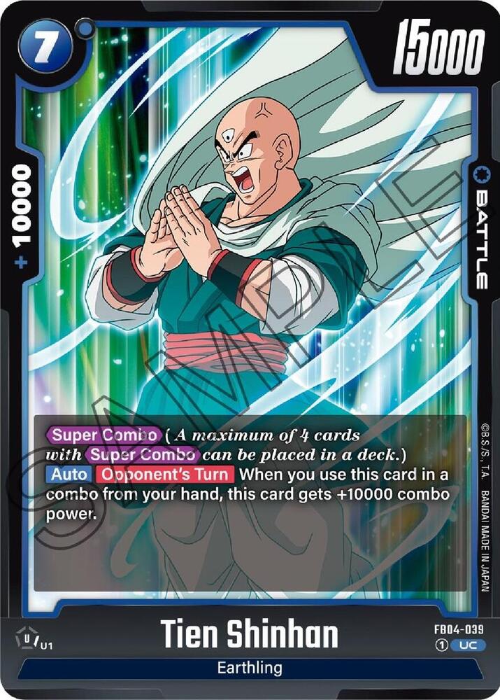 Tien Shinhan - FB04-039 - Ultra Limit - Dragon Ball Super: Fusion World ...