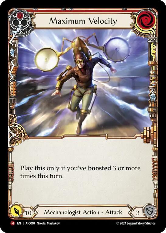 Maximum Velocity (Red) - Armory Deck: Dash - Flesh and Blood TCG