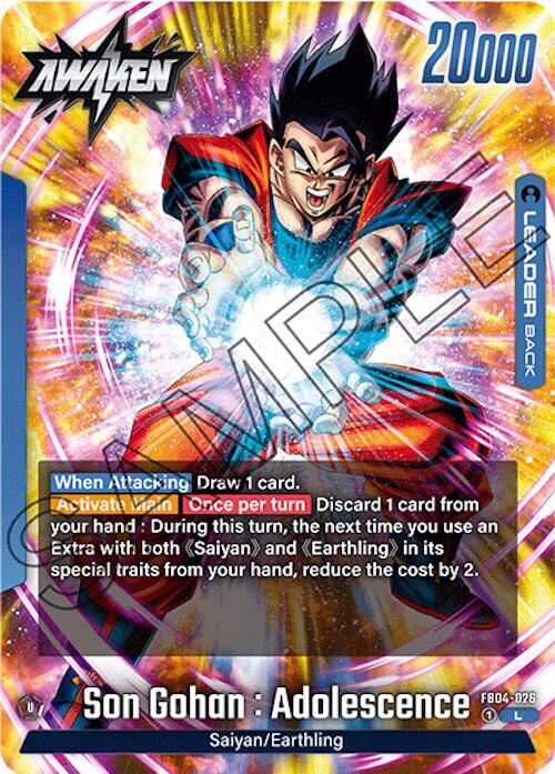 Son Gohan : Adolescence - FB04-026 - Ultra Limit - Dragon Ball Super: Fusion World